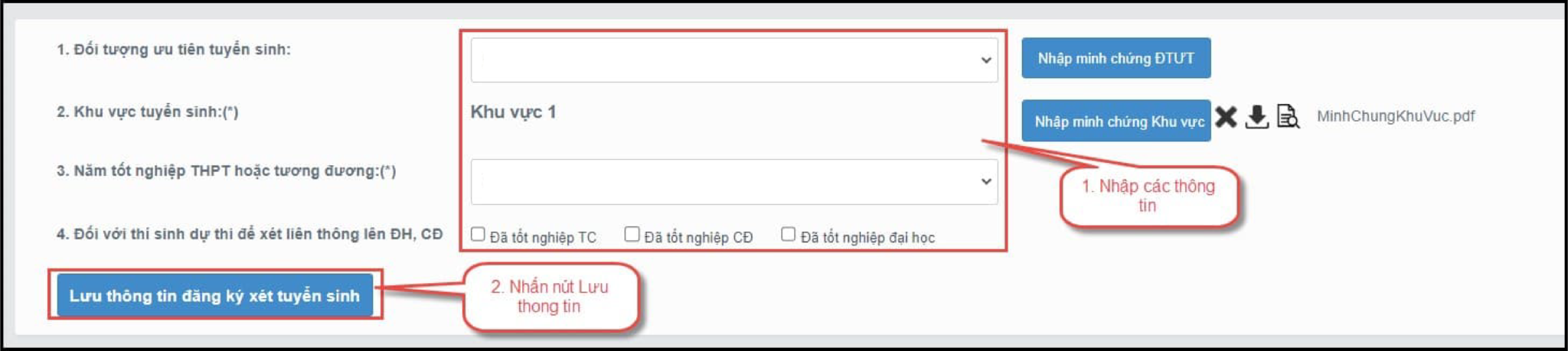 Hướng dẫn đăng ký, điều chỉnh nguyện vọng, nộp lệ phí xét tuyển đại học thử nghiệm năm 2024 ...